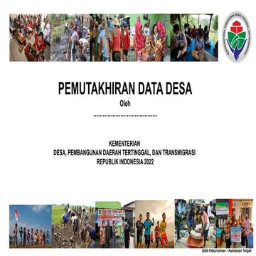 PEMUTAKHIRAN DATA DESA untuk desa maju .pptx