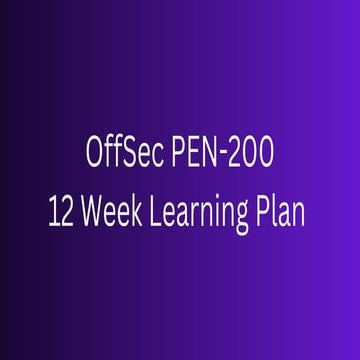 offsec PEN-200 12 week learning plan.pdf