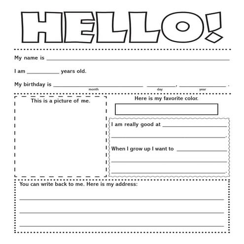 Pen pal-template | PDF