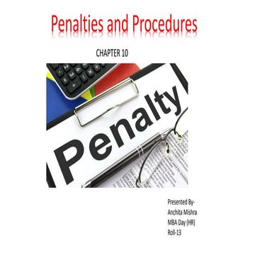 Penality and procedure | PPTX