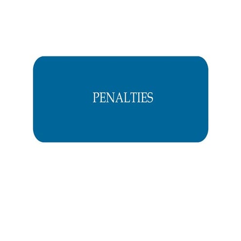 Penalties and prosecution ppt | PPTX