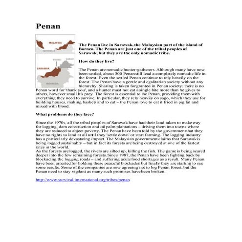 Penan Intro | PPT