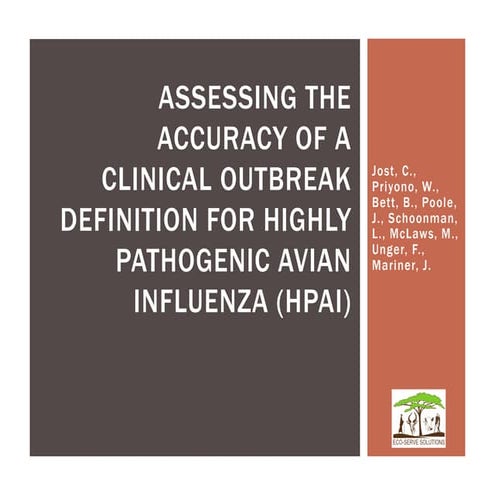 Assessing the accuracy of a clinical outbreak definition for Highly ...