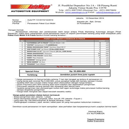 Penawaran khusus paket 3 h | PDF