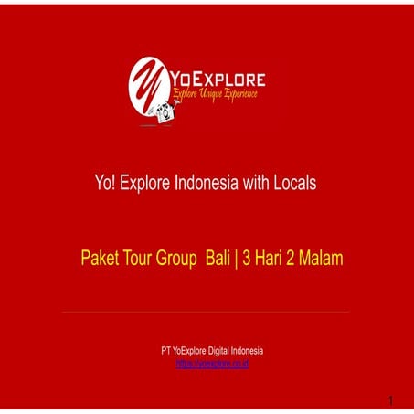 Paket Tour Bali | 4D3N | Hotel+Tour+Flight | PDF