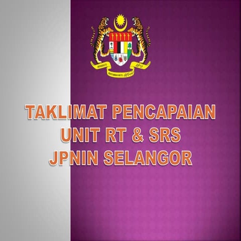 Pencapaian unit rt n srs 2015 kursus ert | PPTX