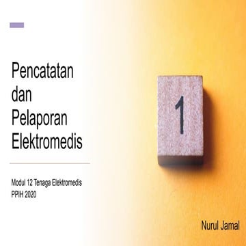 Pencatatan dan pelaporan | PPTX