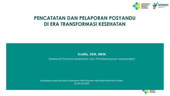 PENCATATAN DAN PELAPORAN POSYANDU ILP.pptx