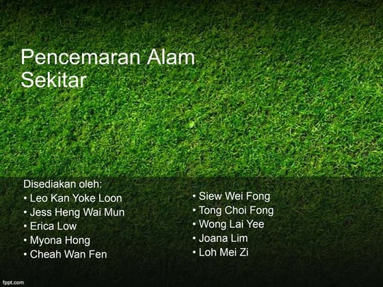 Pencemaran alam sekitar | PPT
