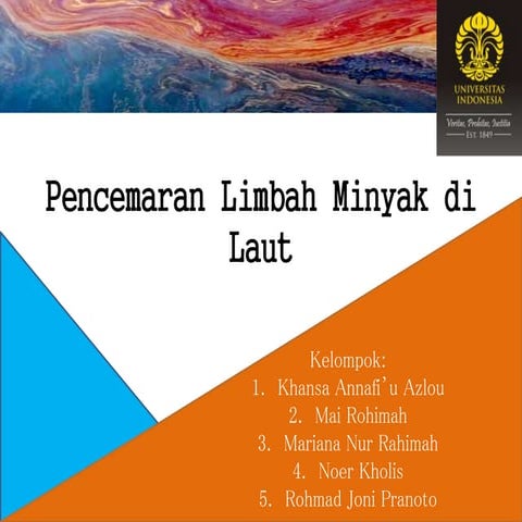 Pencemaran Minyat di Laut | PPTX