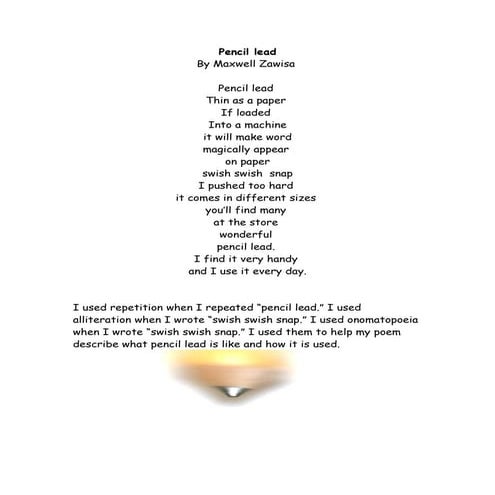 Pencil lead poem | DOC