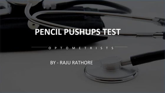 Testing for npa | PPTX | Medical Tests | Medical Health