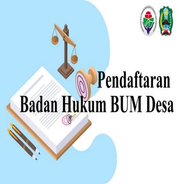 Pendftaran badan Hukum Bumdes sesuai dengan Permendes Nomr 03 Tahun ...