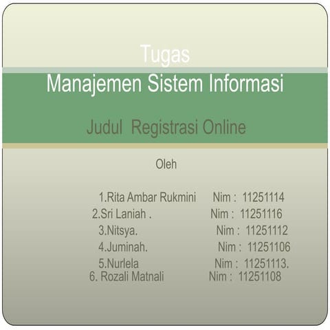 Pendaftaran oneline tkhi | PPT