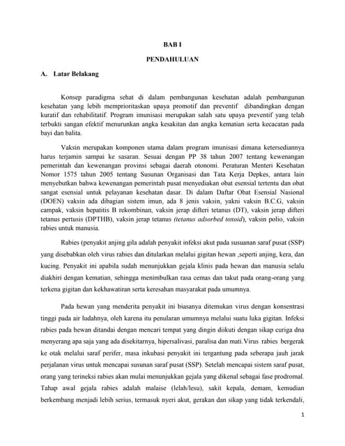 Penyakit Rabies | PDF