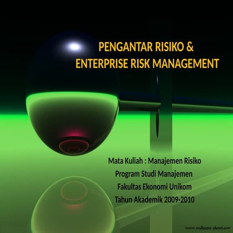 Manajemen Risiko | PPTX