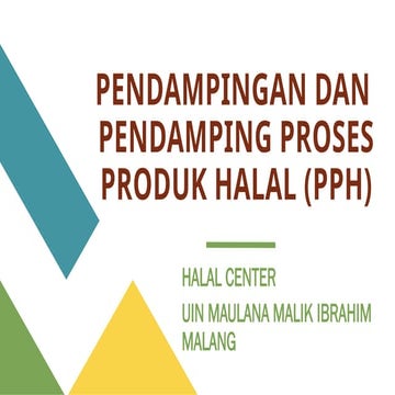 PENDAMPINGAN dan pendampinh Proses PPH proses halal (.pptx