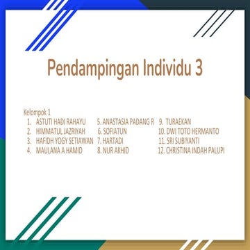 Pendampingan Individu 3.pptx aad wsd sdadsd sd | PPTX