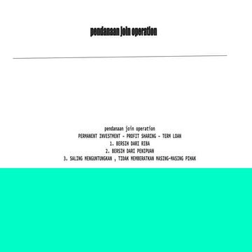 Pendanaan join operation | PDF