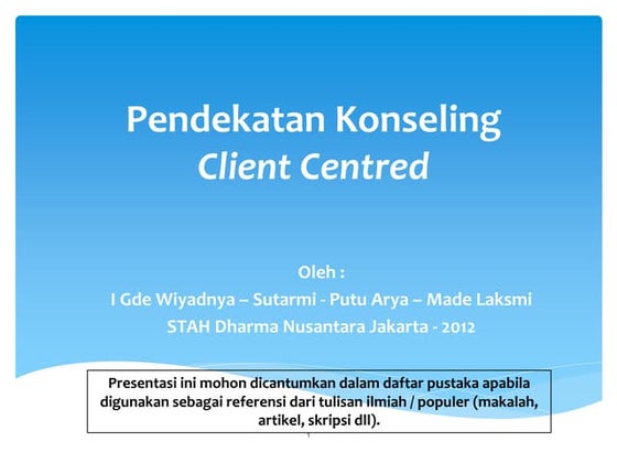 Konseling Berpusat Pribadi.ppTX_YAAAAAAAA | PPTX