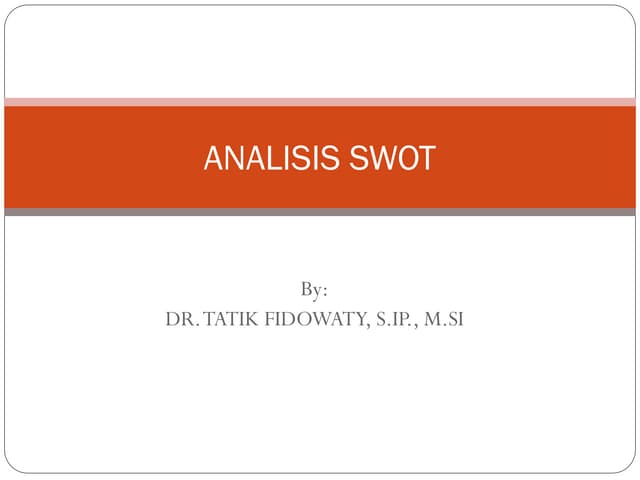 Analisis swot | PPT
