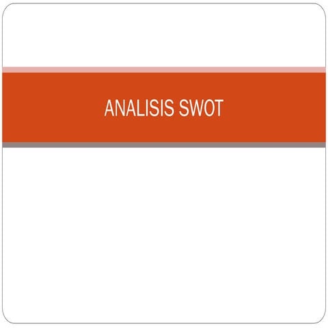 Analisis swot | PPT