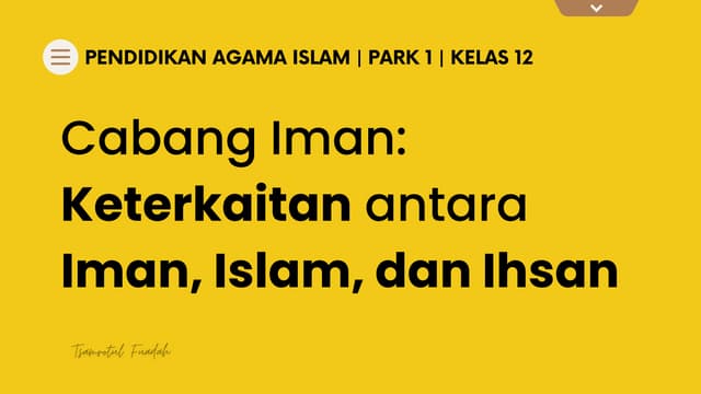 iman, islam, ihsan | PPTX