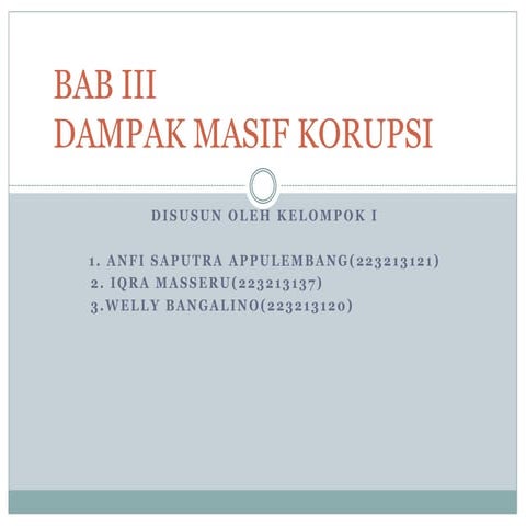 PENDIDIKAN ANTI KORUPSI. KEL.1.pptx