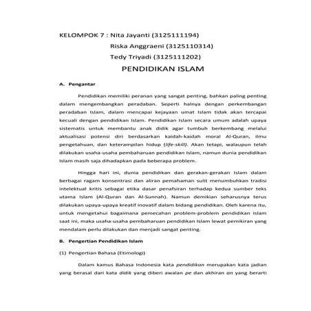 Pp t etika pembeljaran dalam perspektif islam | PPTX