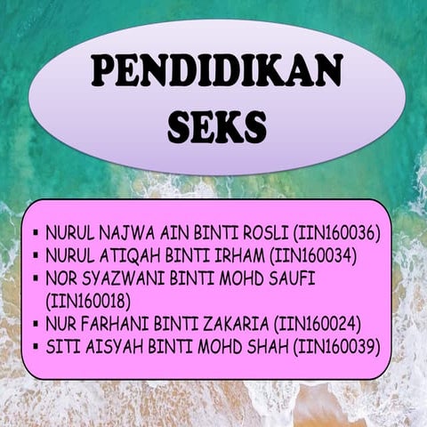 Pendidikan Seks | PDF