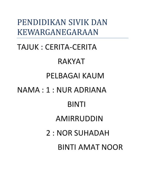 Program nilam (sinopsis) | DOCX