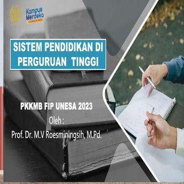 pendidikan tinggi-pkkmb 2023 | PPTX