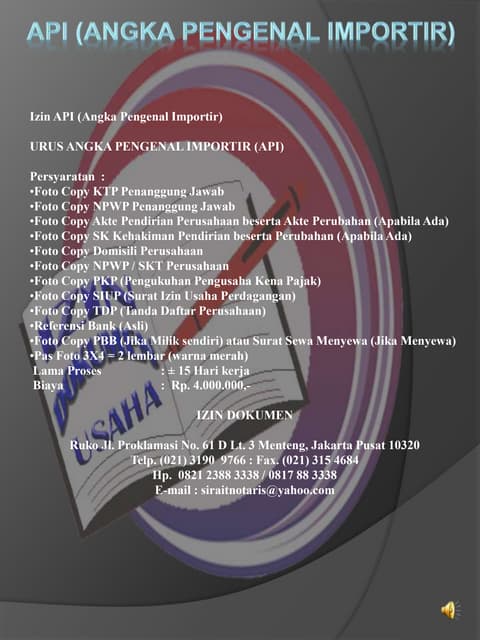 +081213536706 SYARAT BIKIN API-U | DOC