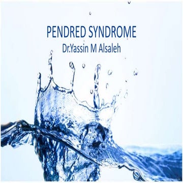Pendred syndrome | PPTX