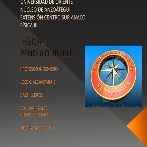 Pendulo Simple | PPTX