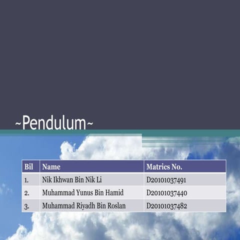 Pendulum 121125034647-phpapp01 | PPT