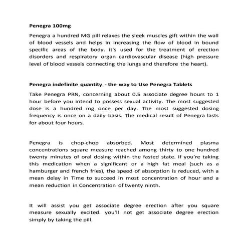 Penegra 100mg | DOCX