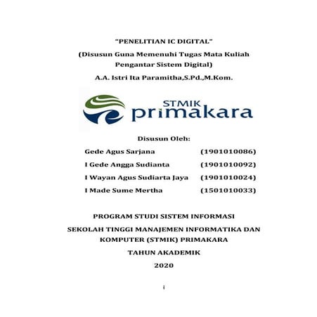 Penelitian ic digital | PDF