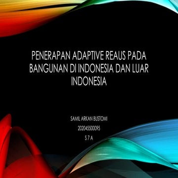 PENERAPAN ADAPTIVE REAUS PADA BANGUNAN DI INDONESIA DAN.pptx