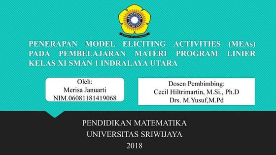 Presentasi Hasil Penelitian (Karya Tulis IlmiaH) | PPT