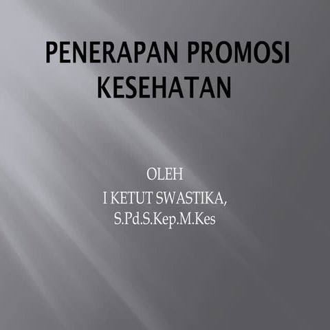 Five Level of Prevention dalam kesehatan | PPTX