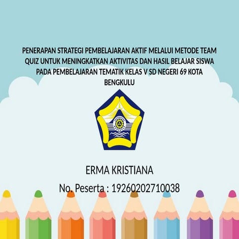 PENERAPAN STRATEGI PEMBELAJARAN AKTIF MELALUI METODE TEAM QUIZ.pptx