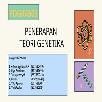 PENERAPAN TEORI GENETIKA FINAL kelompok .pptx