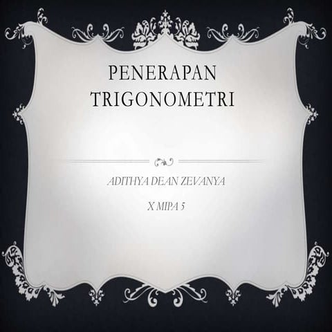 Penerapan trigonometri | PPT