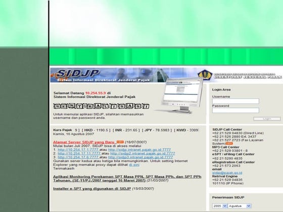 Portal Dirjen Pajak Indonesia | PPTX