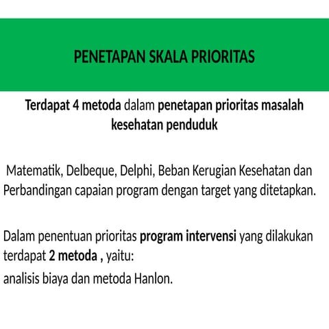 Penetapan Skala Prioritas Dalam Musyawarah Masyarakat Desa | PPTX