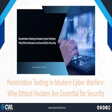 Penetration Testing in Modern Cyber Warfare: Why Ethical Hackers Are ...