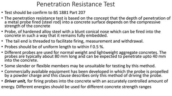 Pull out test for concrete | PPTX