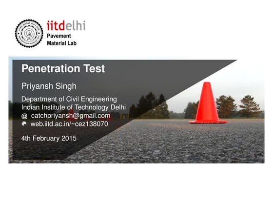 Cone Penetration Test | PPTX