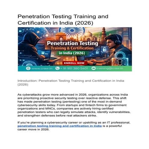 Penetration Testing Training and Certification in India (2026).pdf